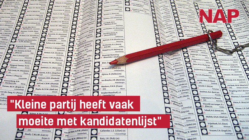 ‘Kleine partij als BIJ1 heeft vaak meer moeite met samenstellen ...